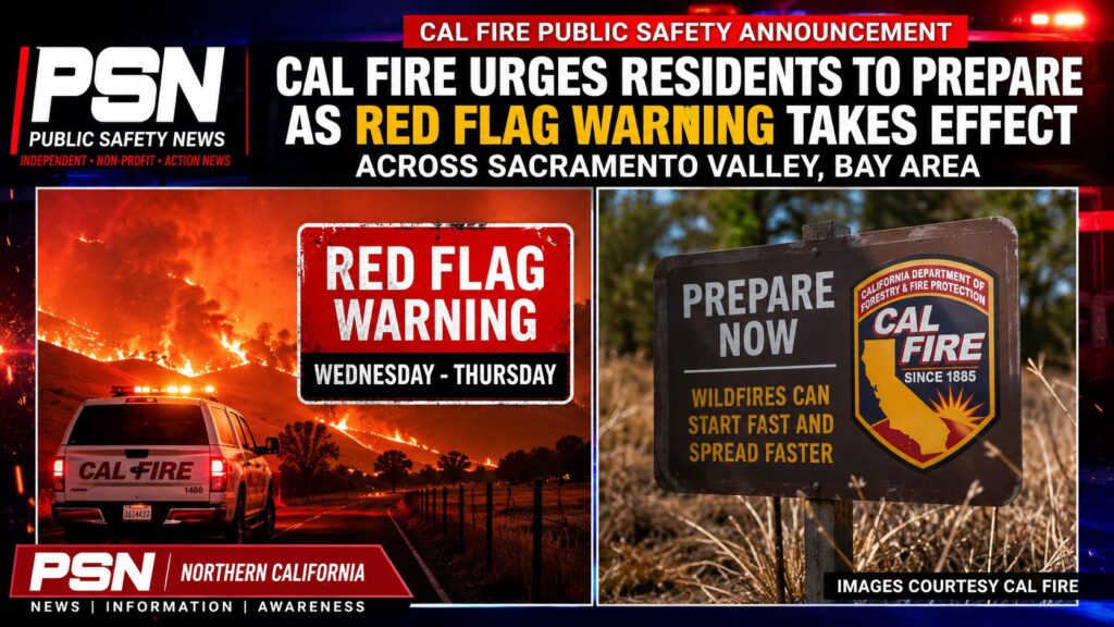 CAL FIRE Urges Residents to Prepare as Red Flag Warning Takes Effect ...